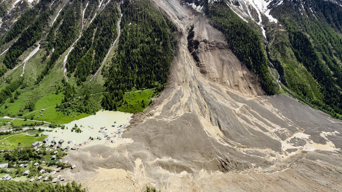 Glacier collapse destroys 90% of Alpine village in Switzerland | wqad.com