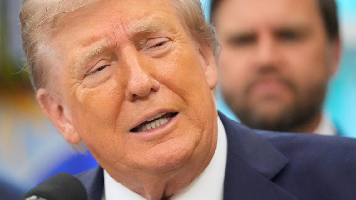 Trump addresses video of objects being thrown from White House windows ...