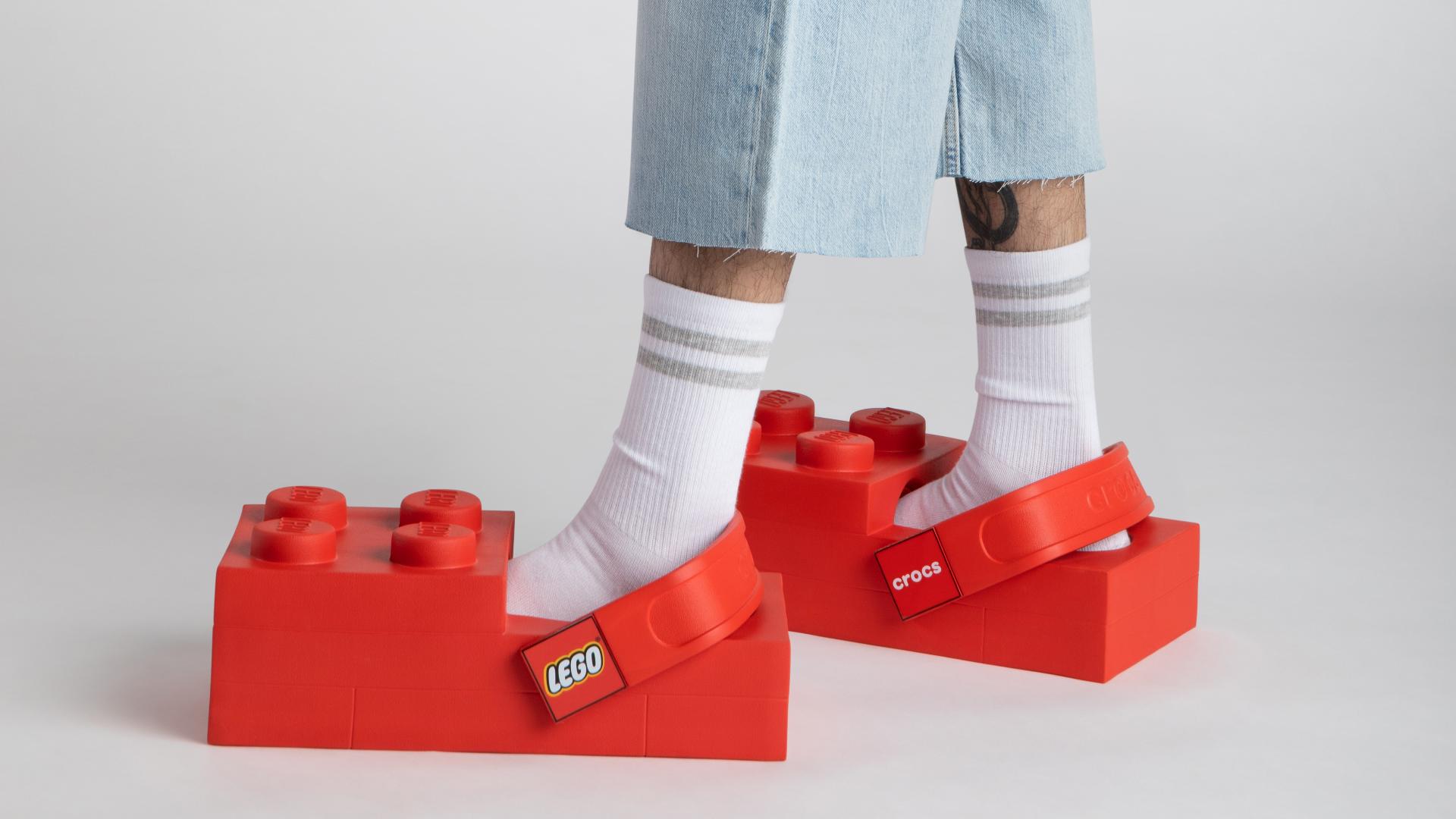 LEGO and Crocs unveil oversized brick-shaped clogs. Here's how much ...