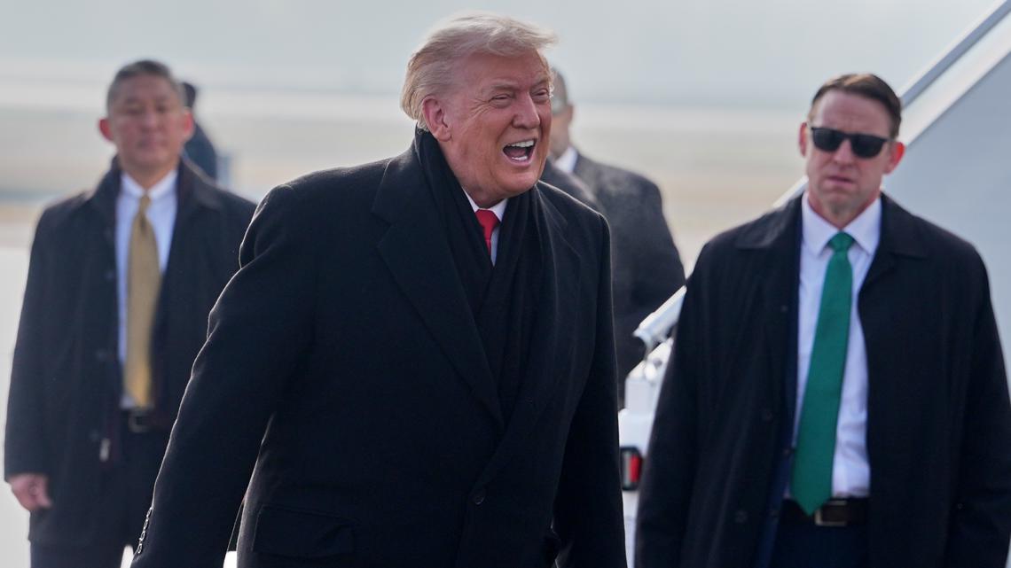 Trump lands in Switzerland after delay caused by Air Force One switch ...