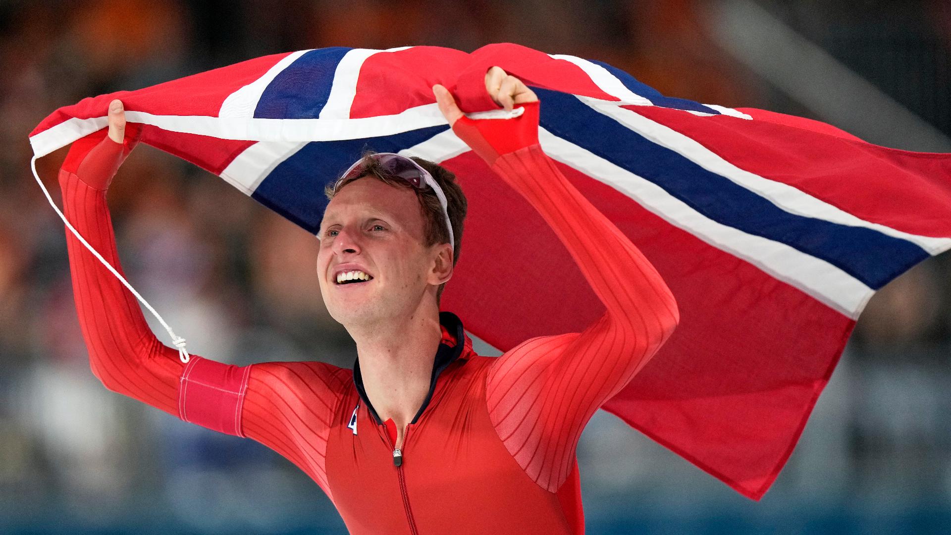 Speedskater Casey Dawson was the only US athlete in the men's 5000 ...