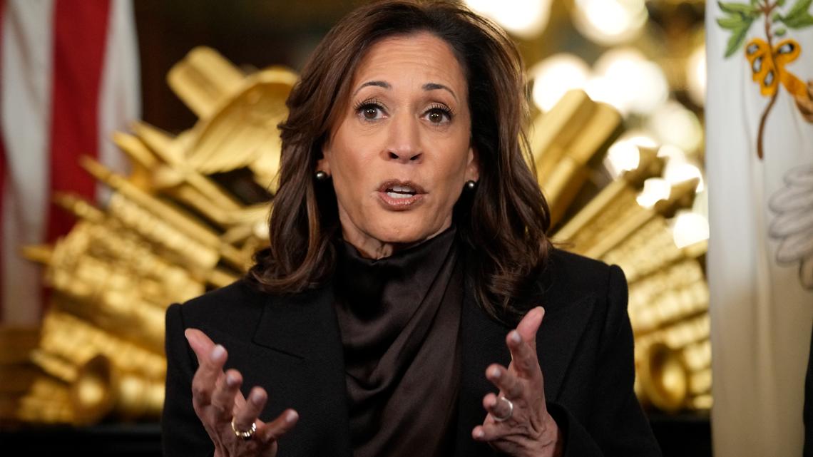 Kamala Harris speech: Former VP re-emerges for high-profile speech ...