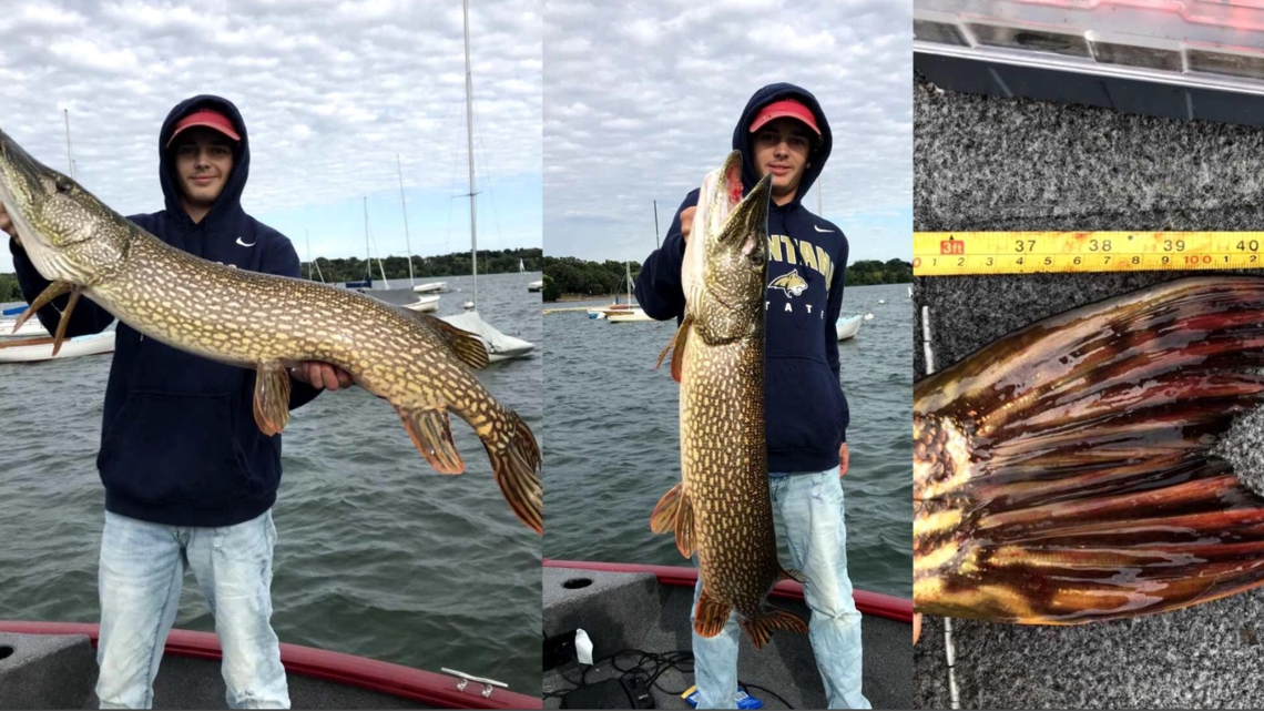 Teen reels in giant pike in Minnesota's Lake Harriet | wthr.com