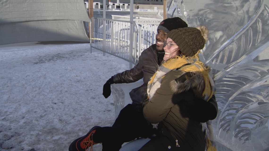 Minnesotans embrace cold at ice attractions | wqad.com