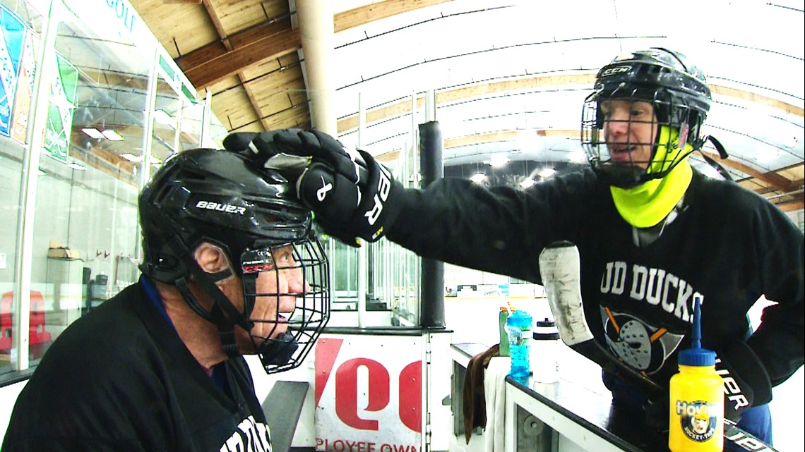 Man played hockey alone, until joining 'old-timers' team | wthr.com