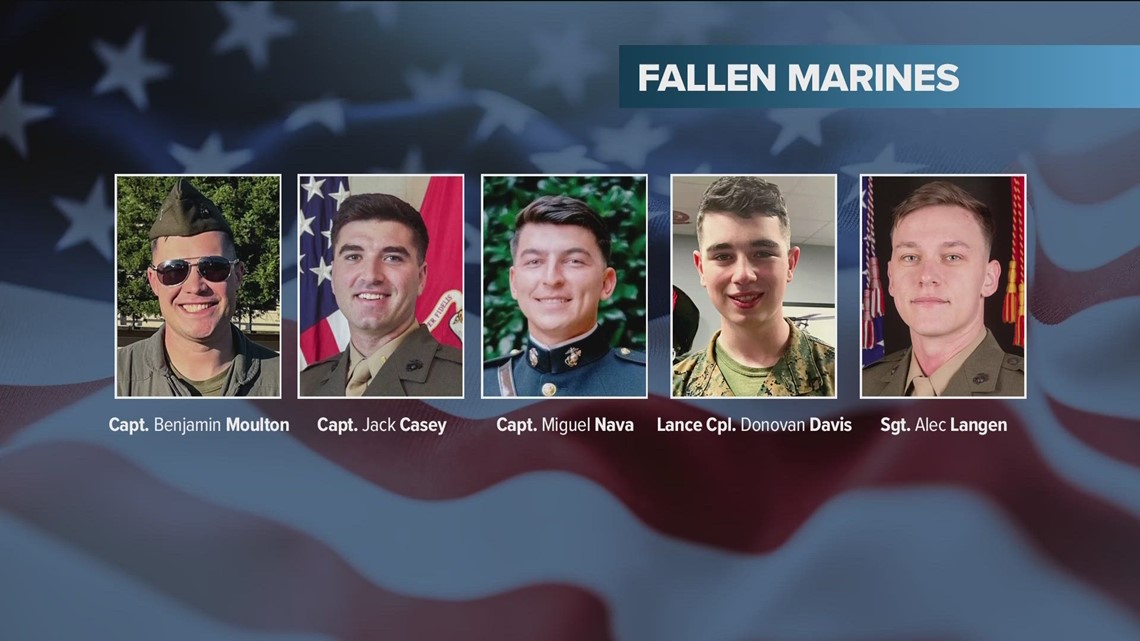 5 Marines killed in San Diego helicopter crash identified | wthr.com