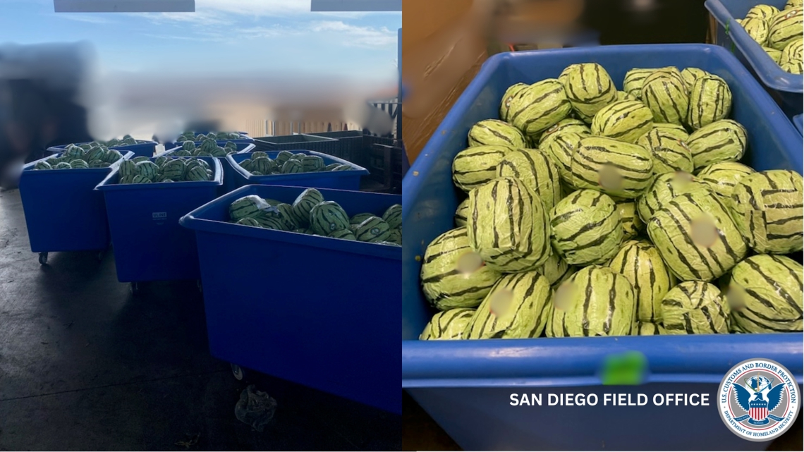 CBP officials seize meth hidden in celery, watermelon shipments | wqad.com