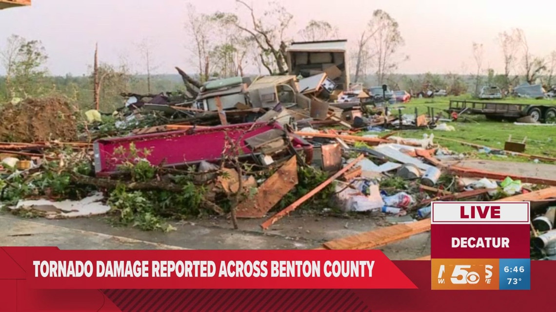 Decatur, Arkansas damage from possible tornado seen | 5newsonline.com