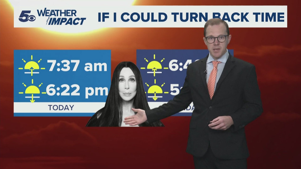 Cher helps Skot Covert 'turn back time' during the weather report ...