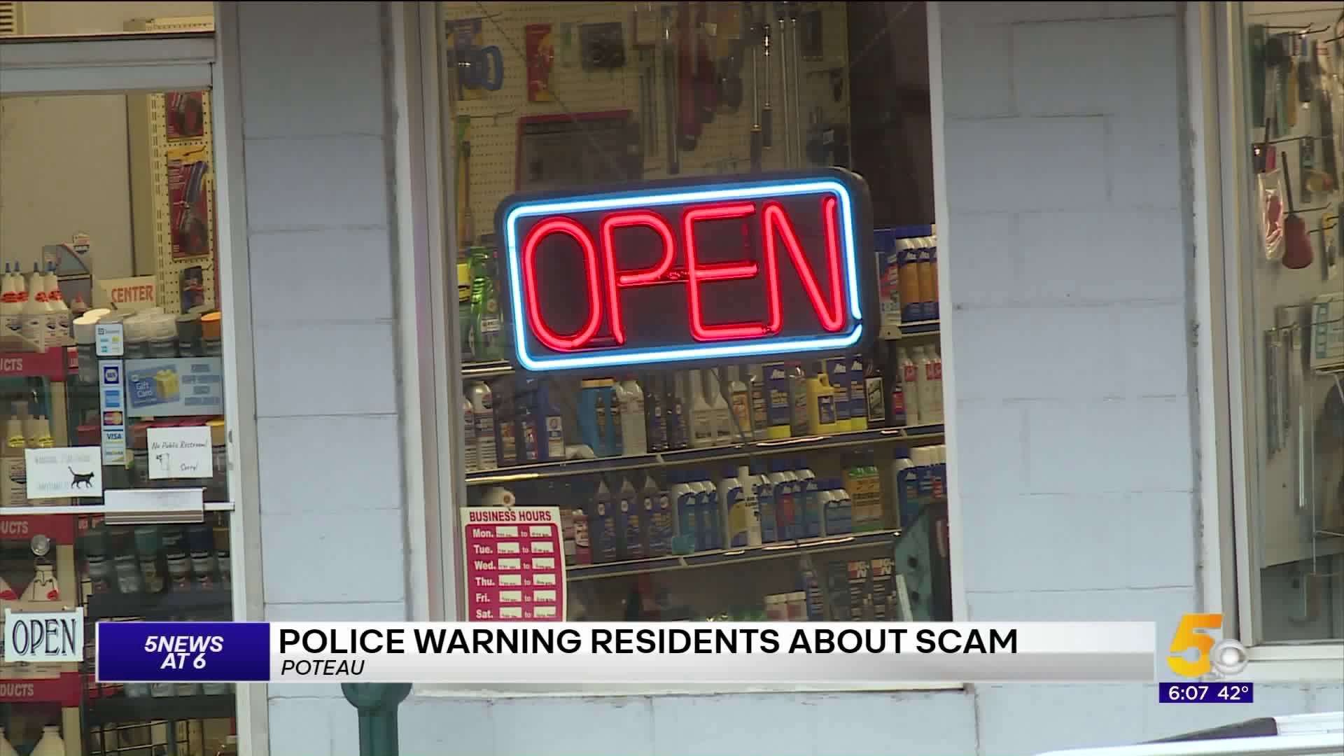Poteau Police Warning Residents About Scam | 5newsonline.com