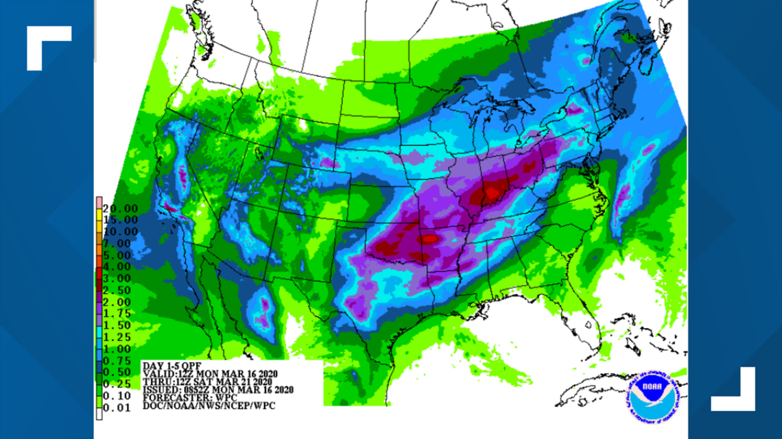 Pacific moisture bringing several rounds of rain this week ...
