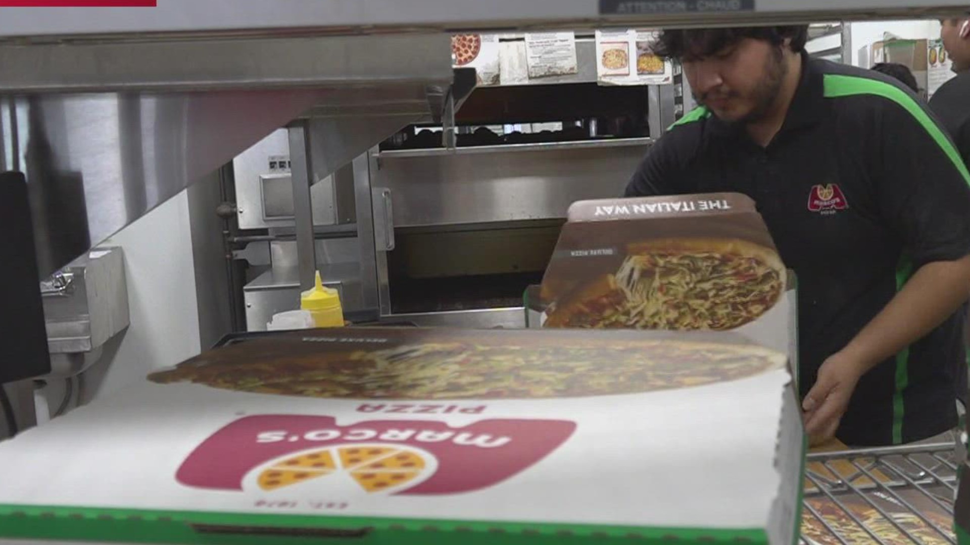 Marcos psizza feeding emergency crews and first responders ...