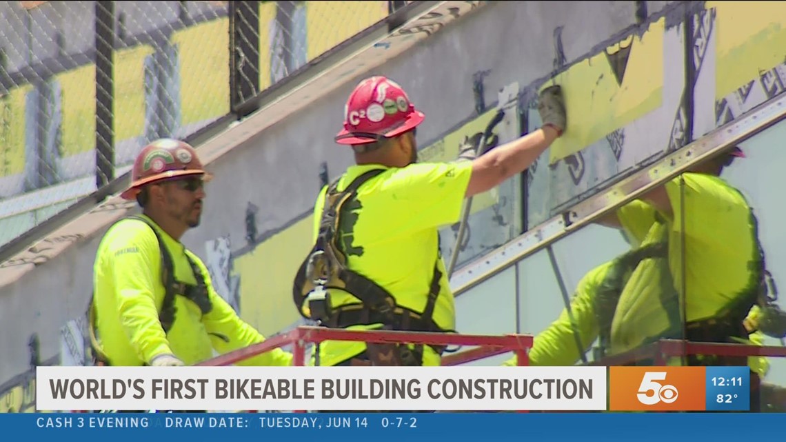 World's first bikeable building under construction in Bentonville ...