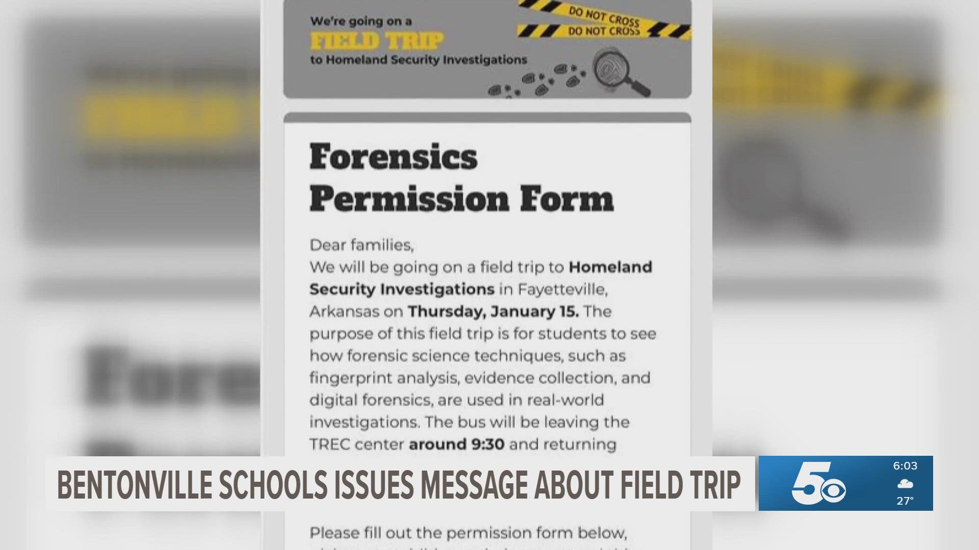 Bentonville Schools District releases statement on Homeland Security ...