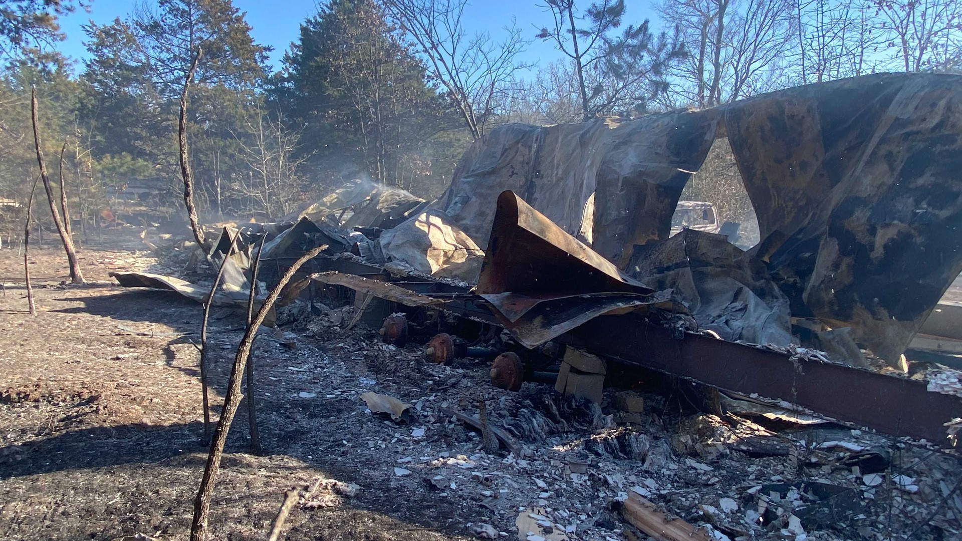 Firefighters battling grass fire in rural Sebastian County that burned ...