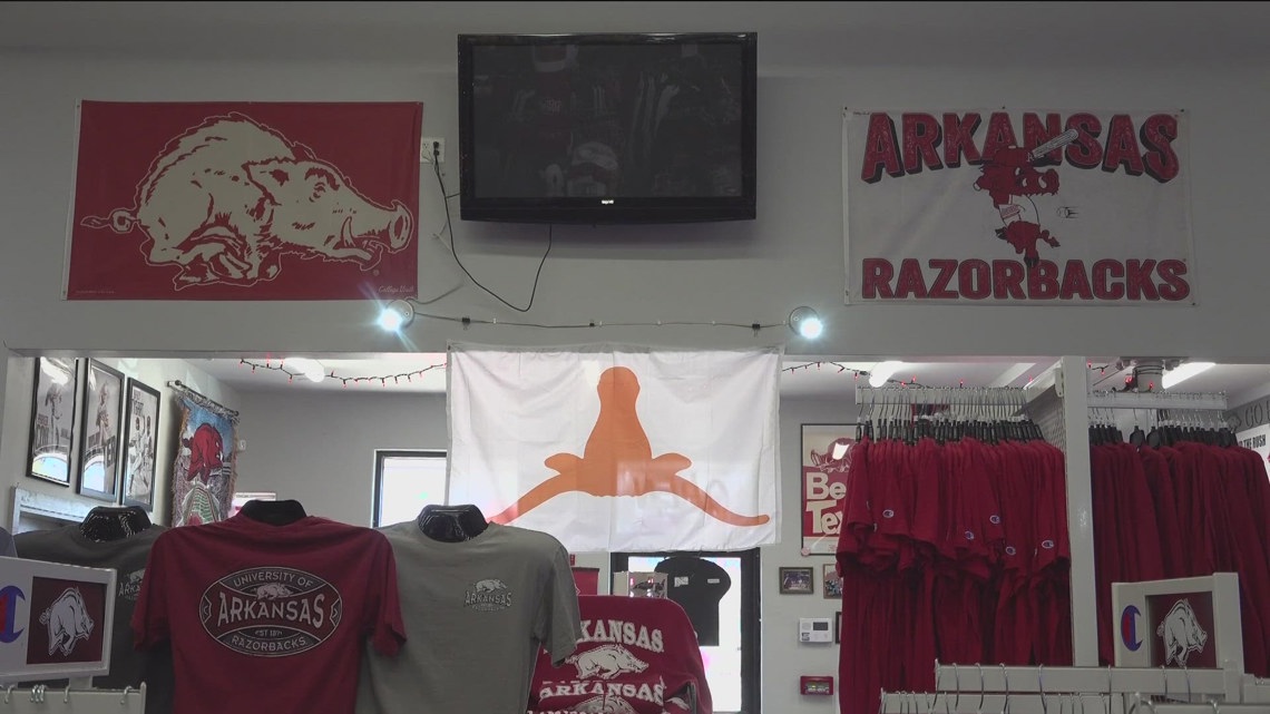 Razorback merch store joins in on Arkansas-Texas rivalry | 5newsonline.com