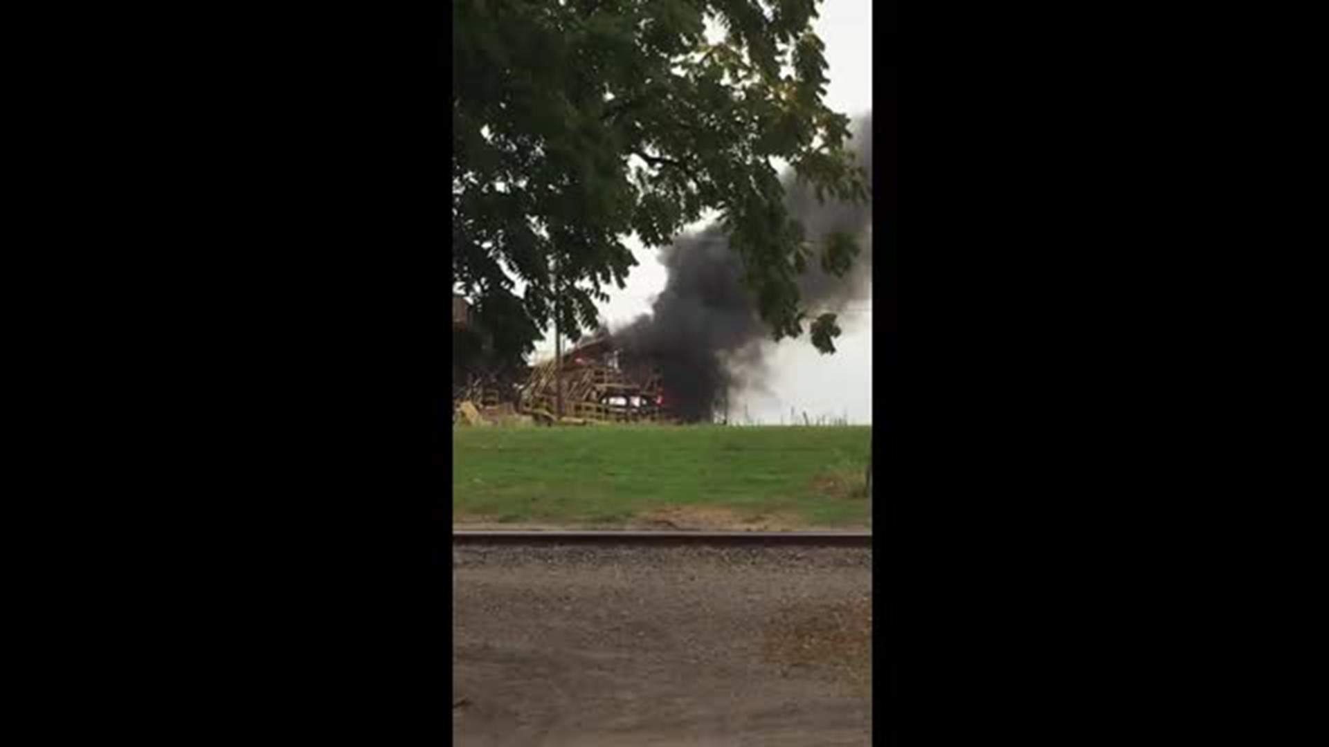 Crews Battle Morning Fire At Arkhola Sand And Gravel In Van Buren ...
