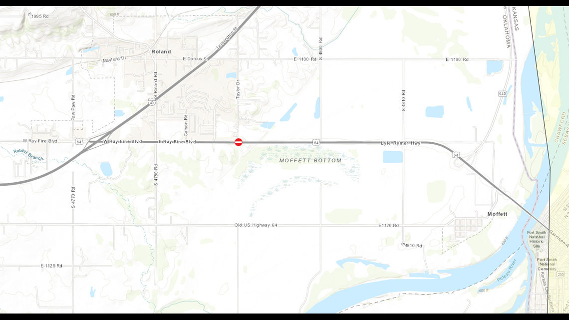 Two Bridges Eastbound On U.S. 64 Near Roland Damaged By Flood Water ...