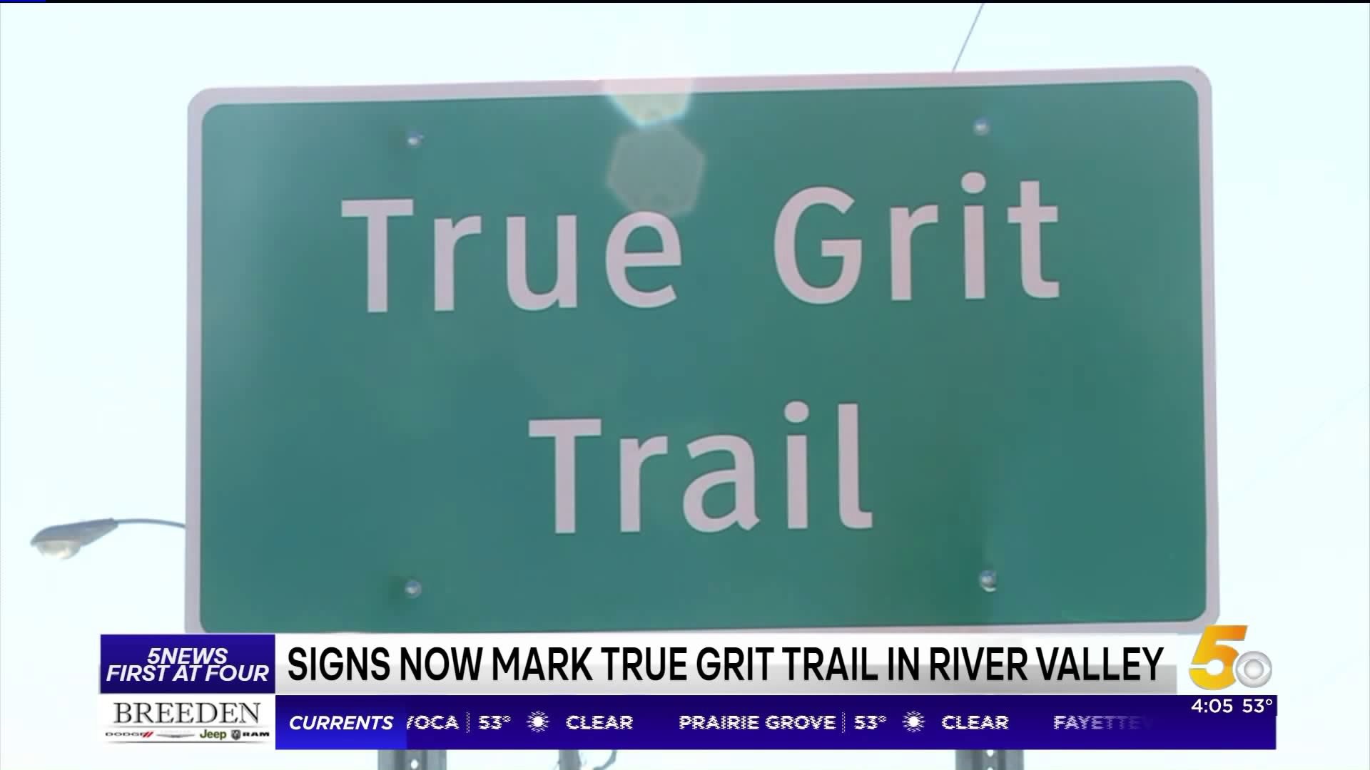 ‘True Grit Trail’ Signs Unveiled Along Arkansas Highway | 5newsonline.com
