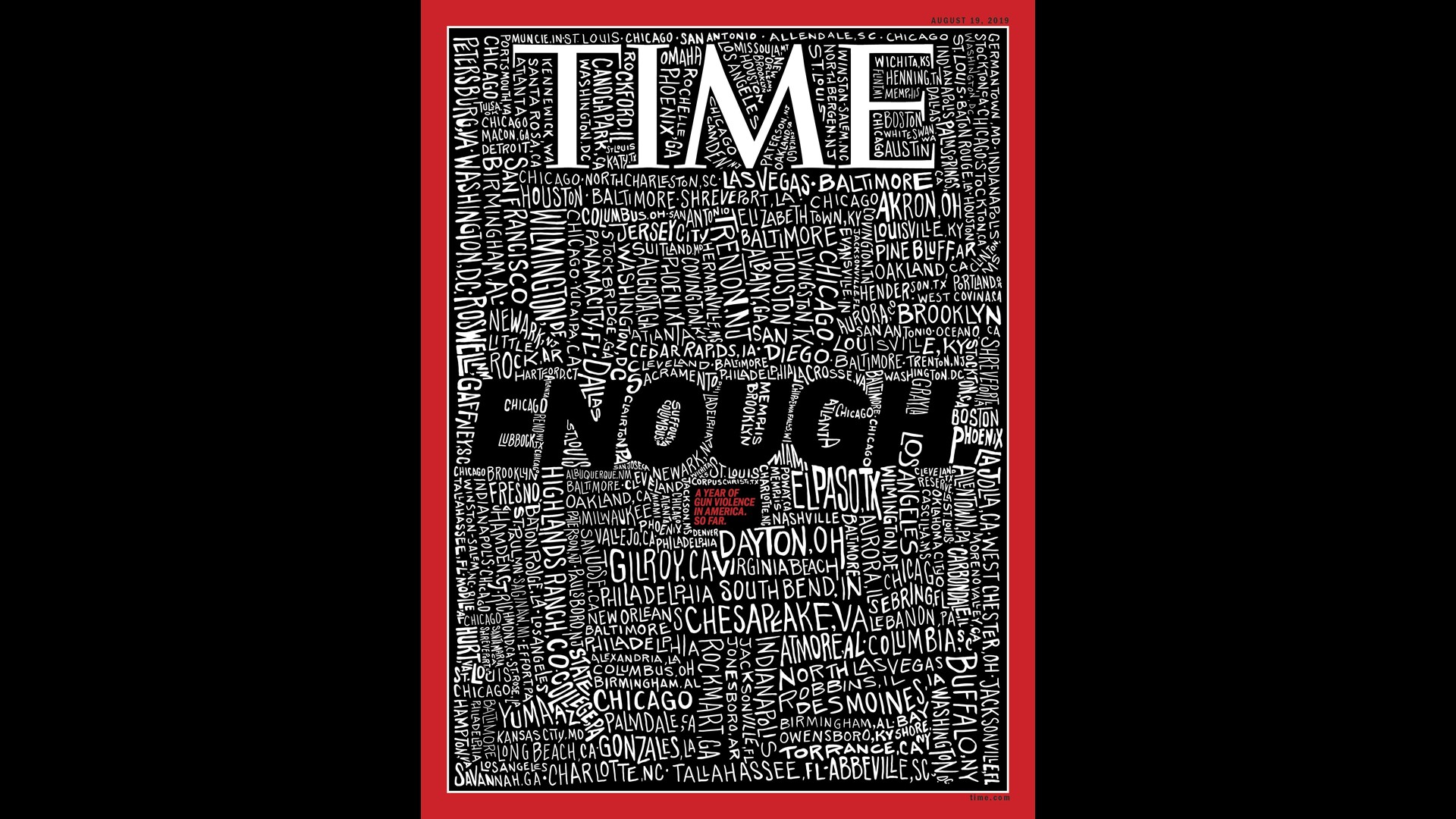 Time Magazine’s Striking Cover Lists The 253 US Cities That Experienced ...