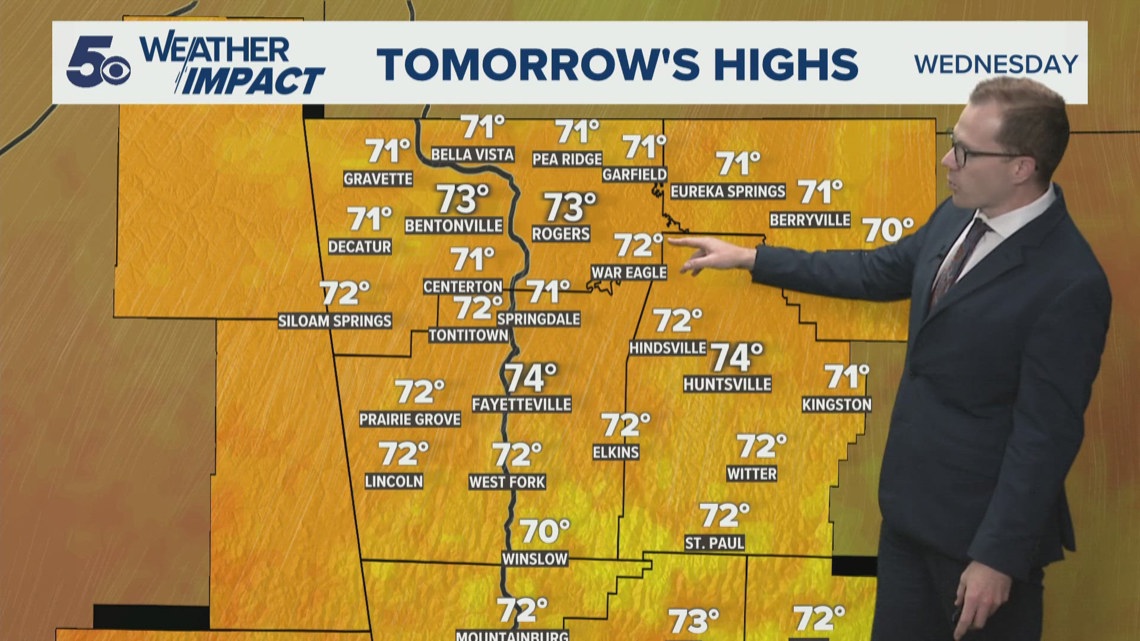 Latest Weather | 'Comfortable' temperatures in the 70s | 5newsonline.com