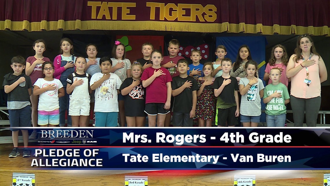 Mrs. Rogers – 4th Grade Tate Elementary , Van Buren | 5newsonline.com