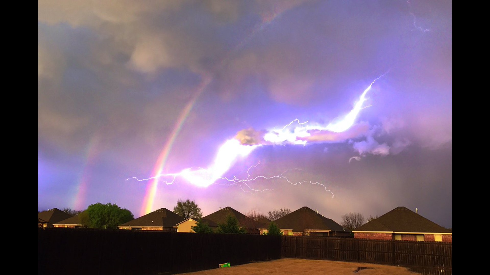 Photos: Double Rainbow After Storms In River Valley & NWA | 5newsonline.com