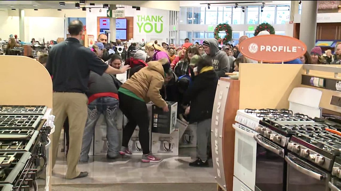 Watch: Shoppers Push Each Other Down, Fight For Kitchen Mixer To Save ...