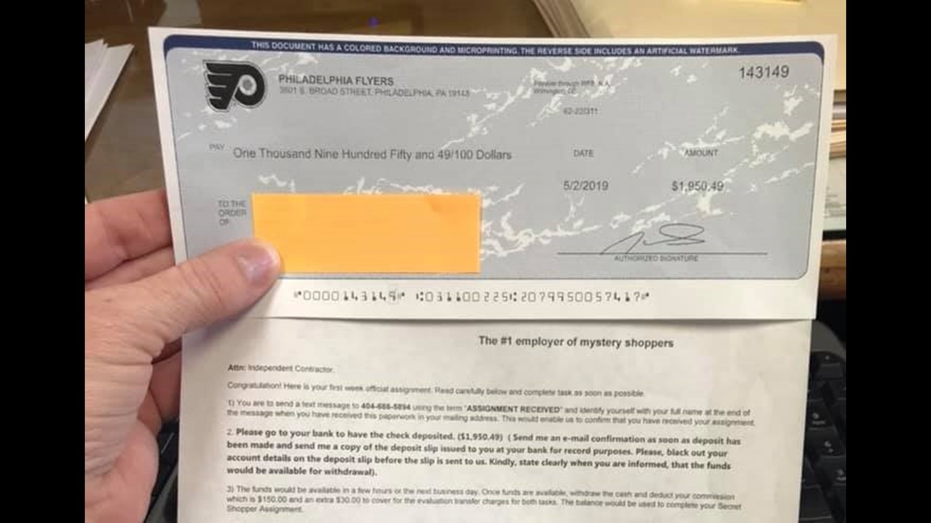 Fake Checks Mailed To Johnson County Resident; Police Warn About Scam ...