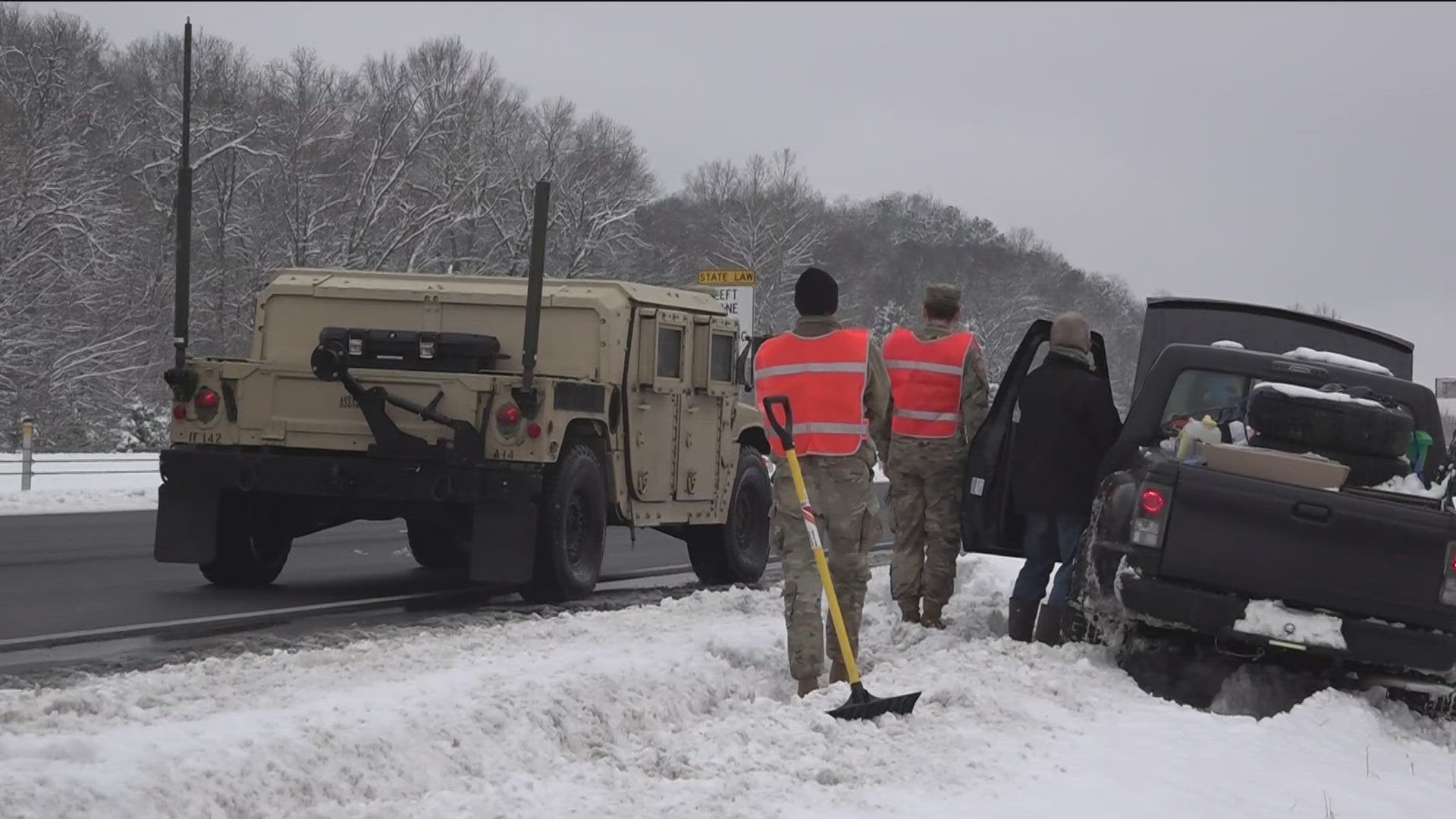 Arkansas National Guard helps stranded drivers after snowstorm | 5newsonline.com