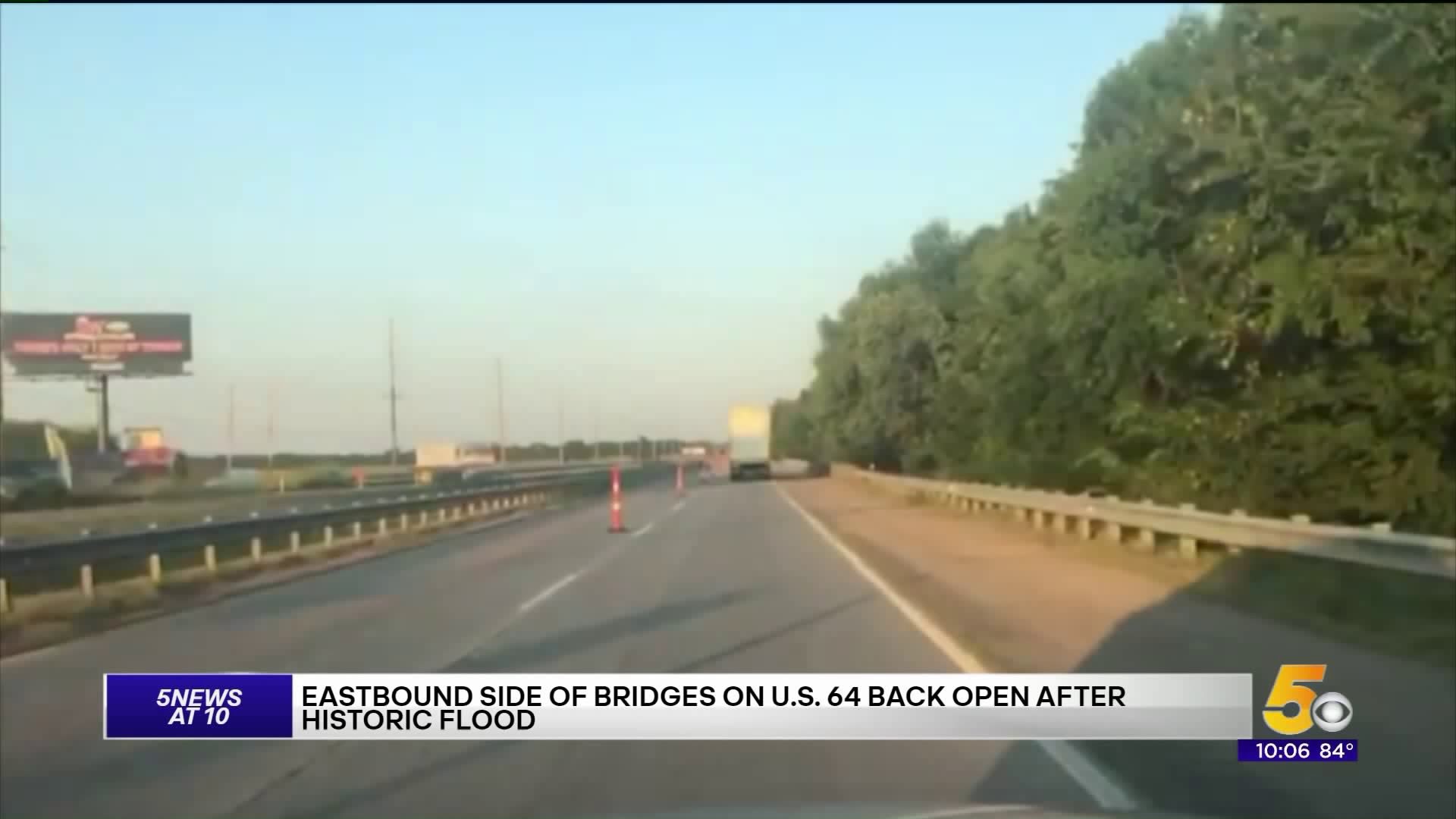 Highway 64 Eastbound Bridges Between Roland And Fort Smith Reopened To ...