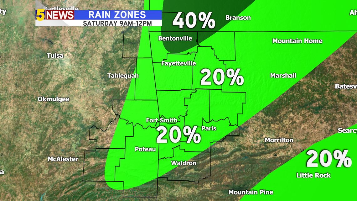Saturday Rain Breakdown | 5newsonline.com