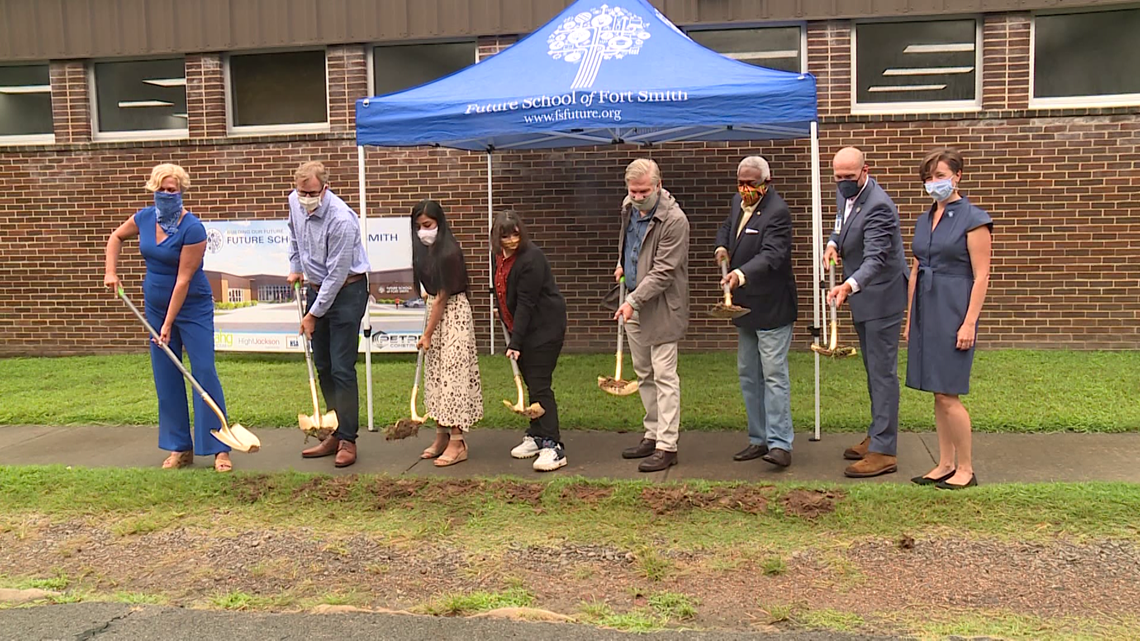 Watch: Future School of Fort Smith breaks ground on 9th grade expansion ...