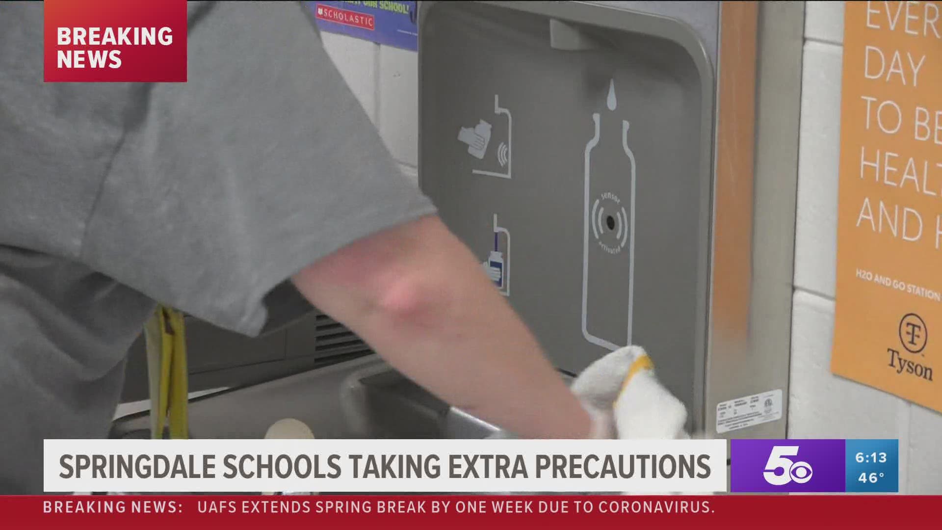 Springdale schools taking extra precautions for coronavirus ...