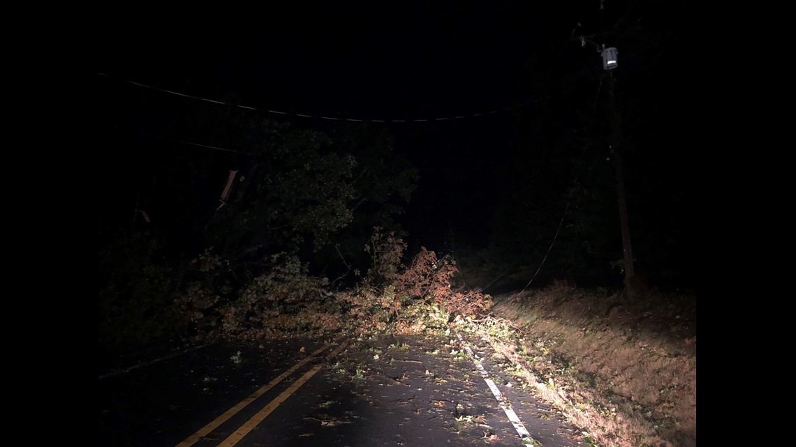 Debris, Downed Power Lines Prompt Road Closures In Benton County ...