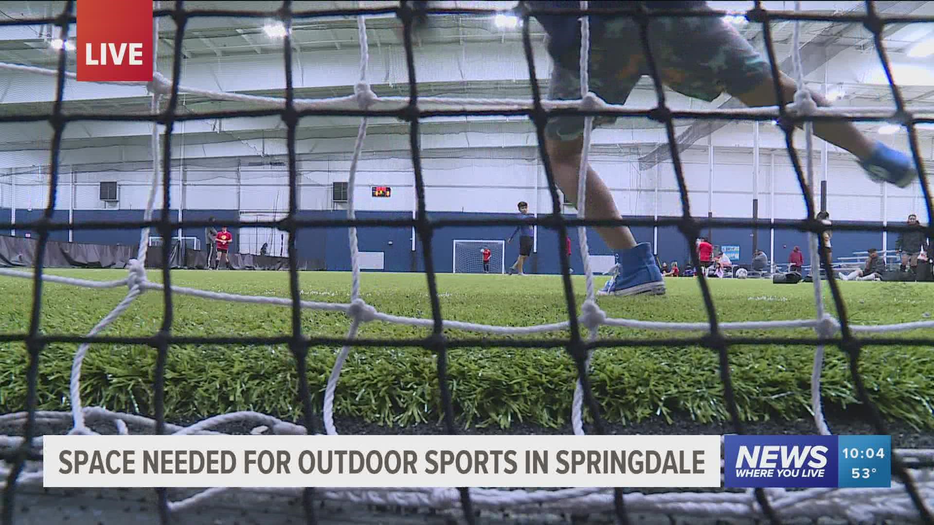 Springdale wanting to expand fields for growing outdoor sports ...