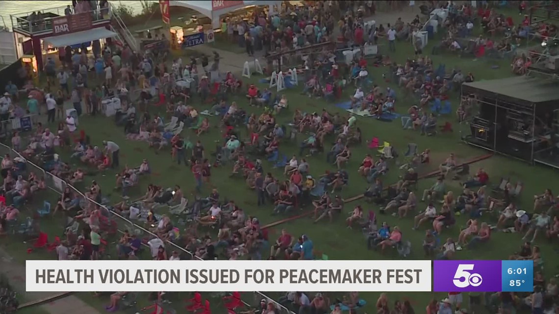 Peacemaker Festival Issued a Violation for Failure to Follow the ...