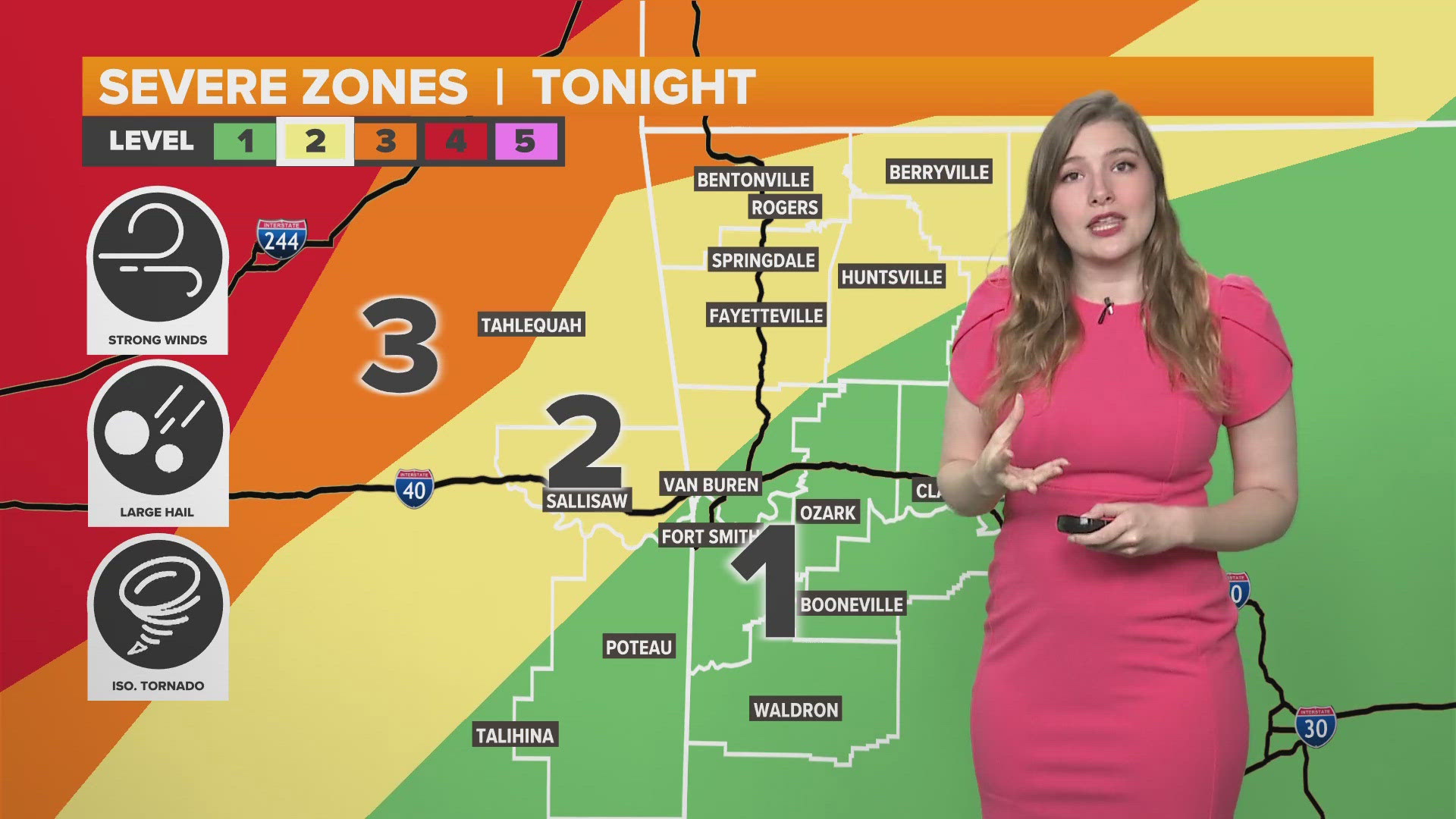 Severe Thunderstorm Watch has been issued for NW Arkansas and the River ...