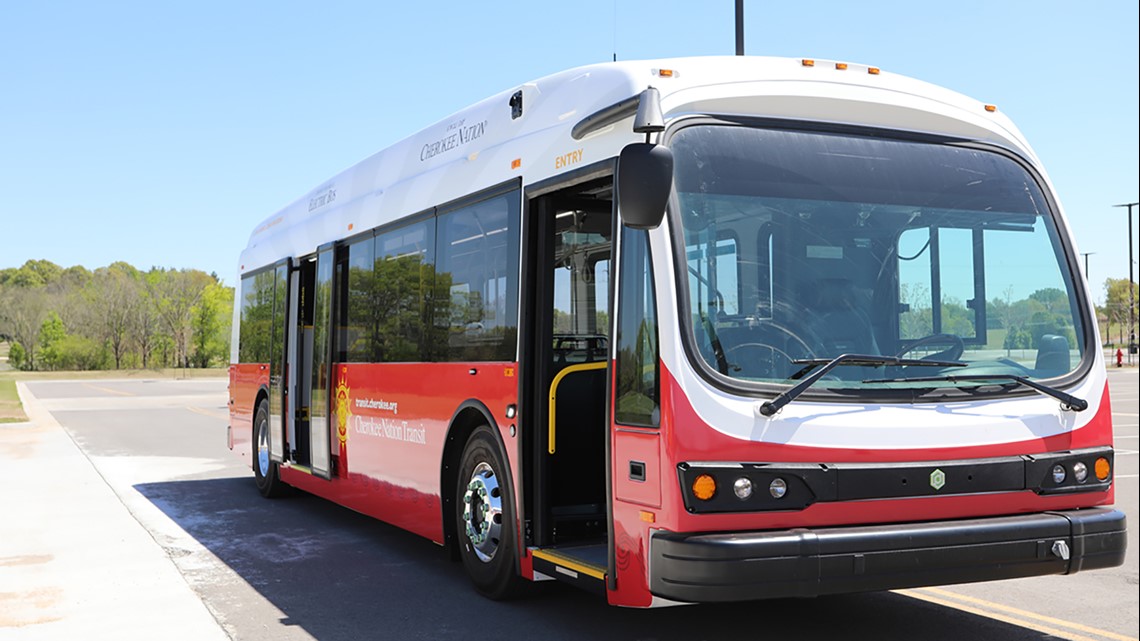 Cherokee Nation unveils first electric school bus in Oklahoma ...