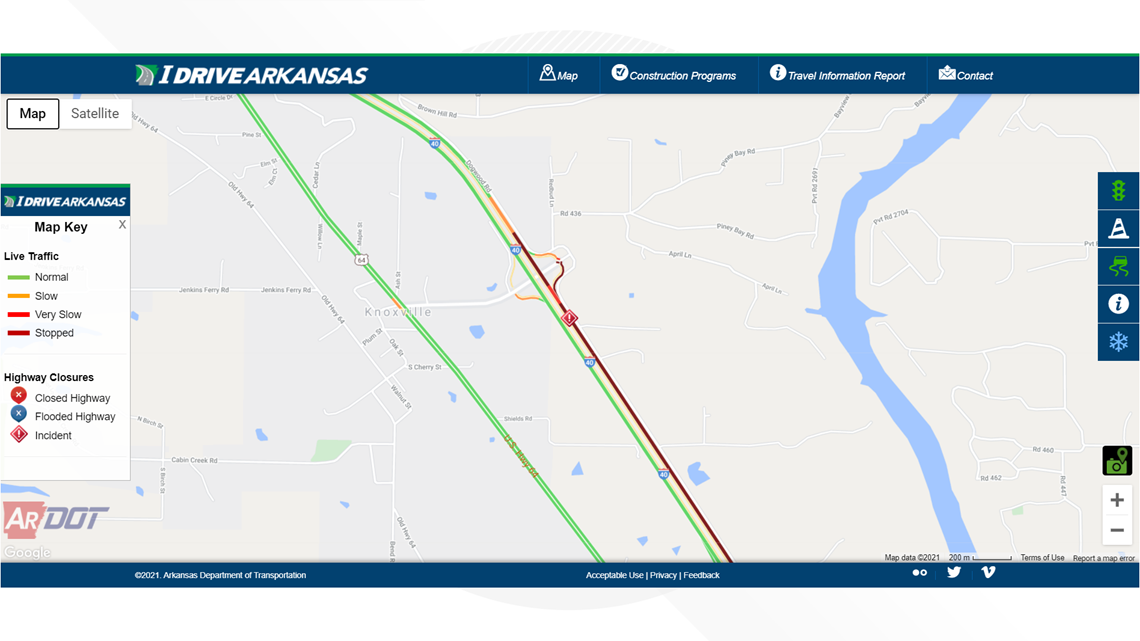 Multi-vehicle accident on I-40 westbound impacts traffic in Johnson ...