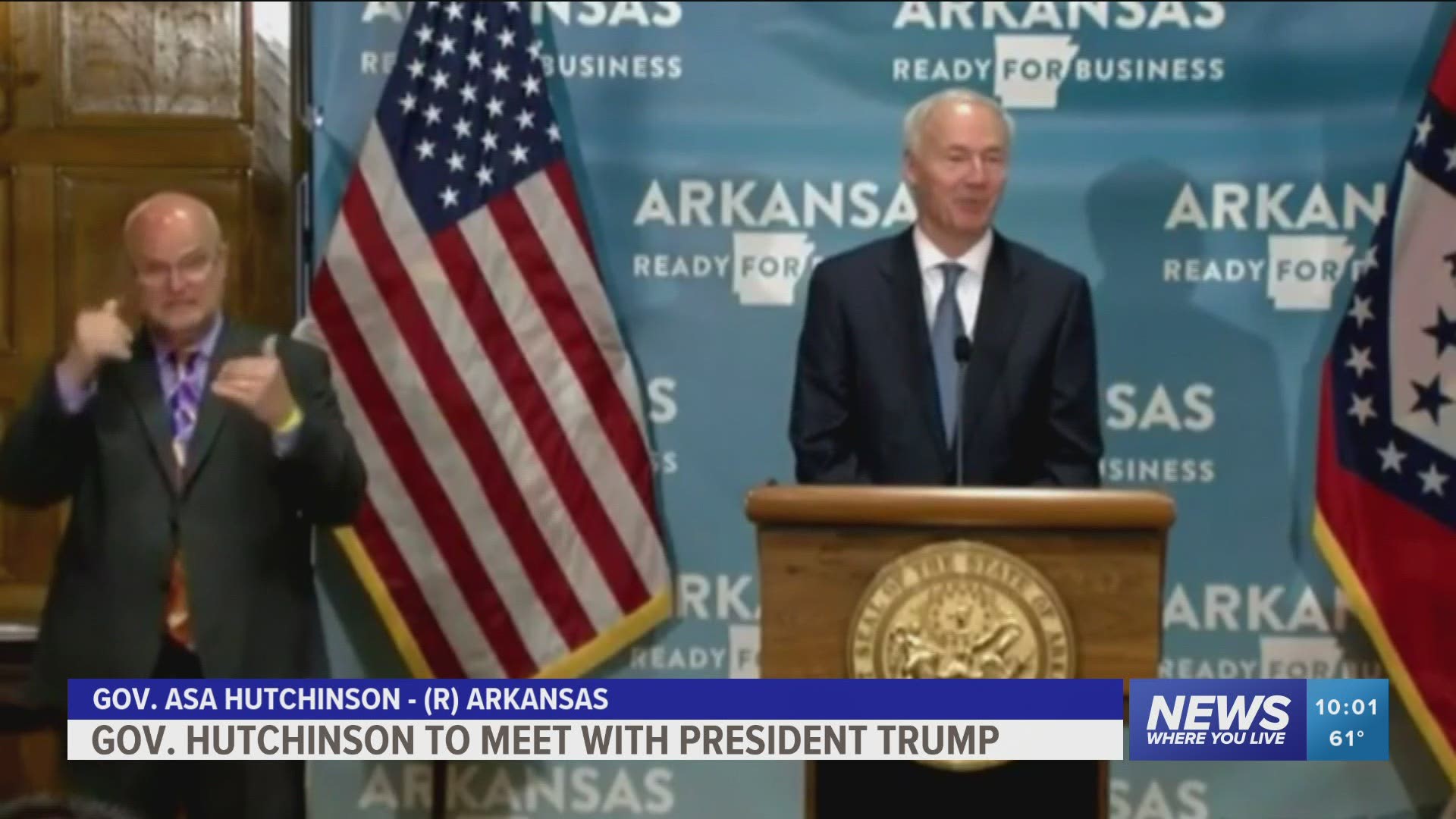 Arkansas governor to meet with Trump to discuss COVID-19 | 5newsonline.com