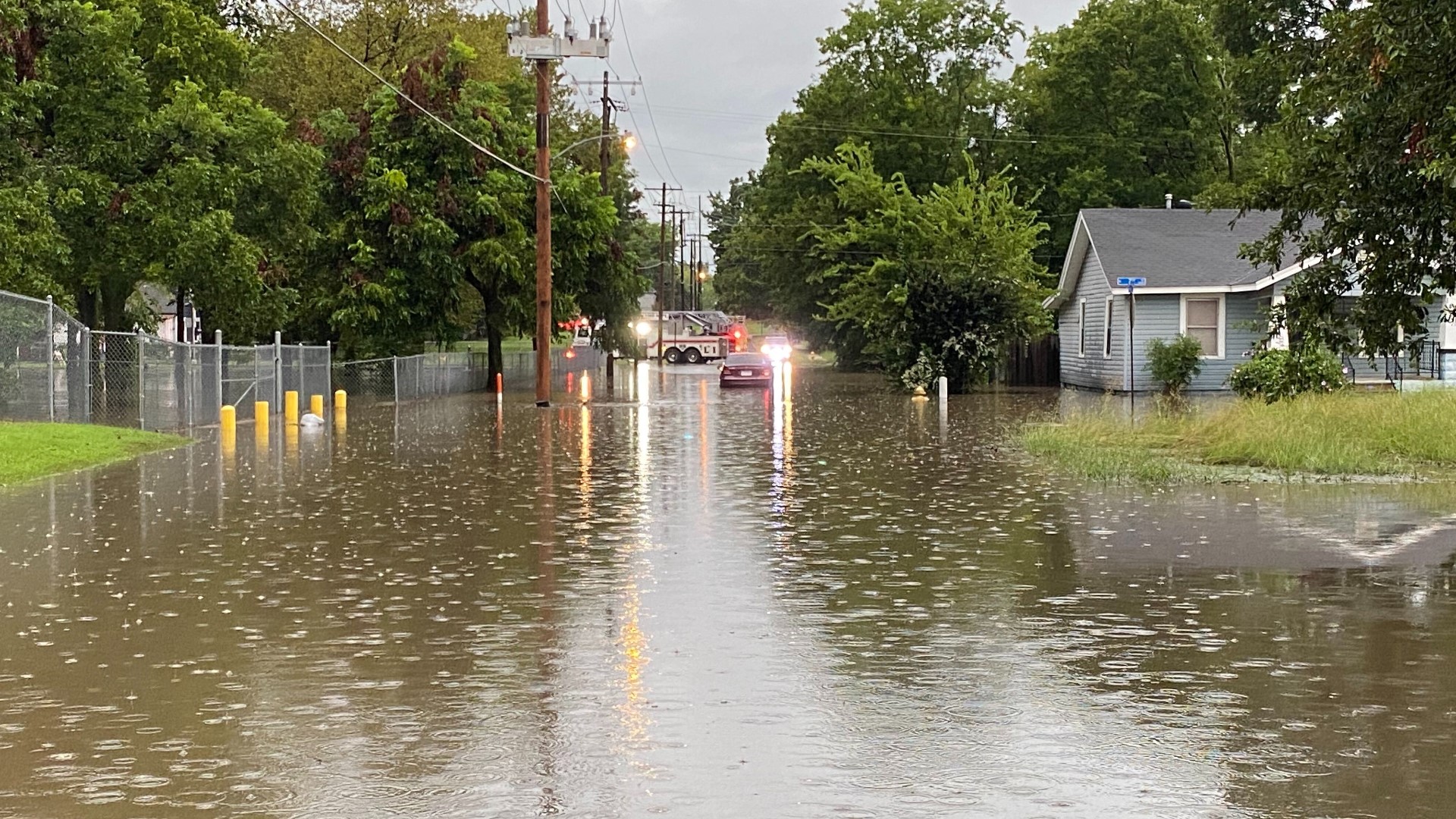Area rescue crews work to assist those hit by flash flooding ...