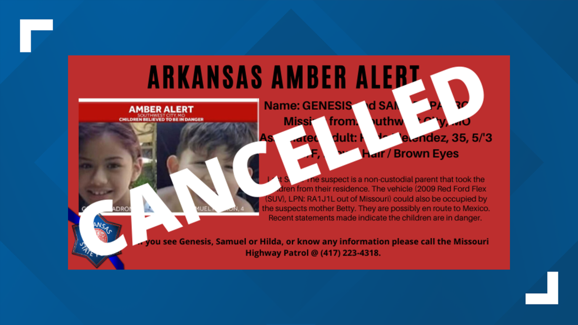 Amber Alert issued for two children in McDonald County, MO ...