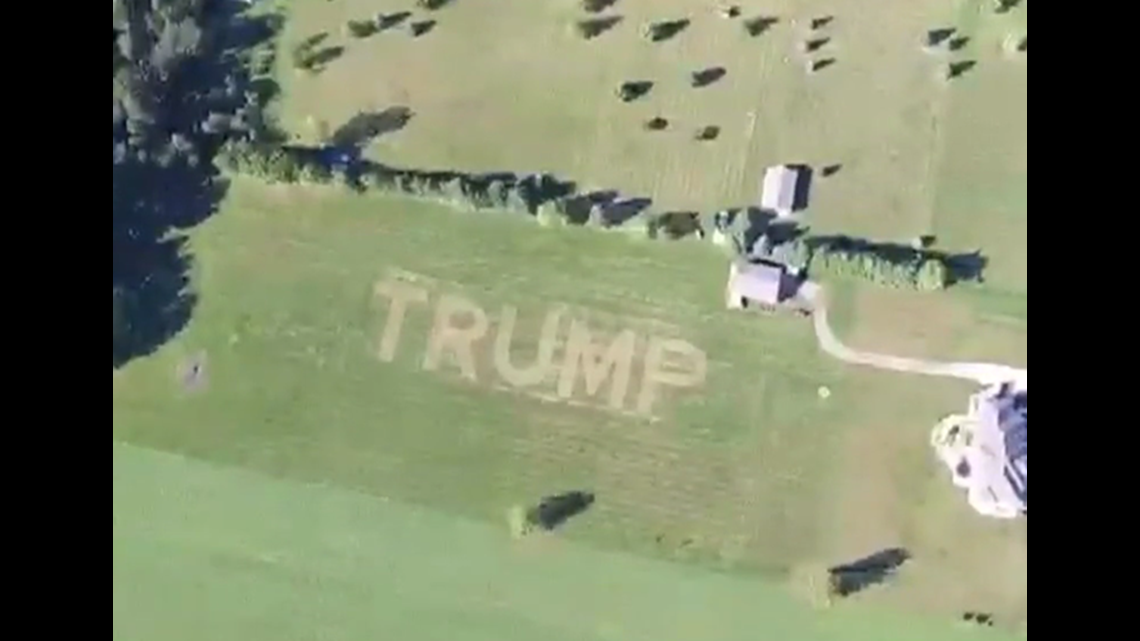 Michigan Man Mows 58,000 Square-Foot “TRUMP” Sign Into Lawn ...