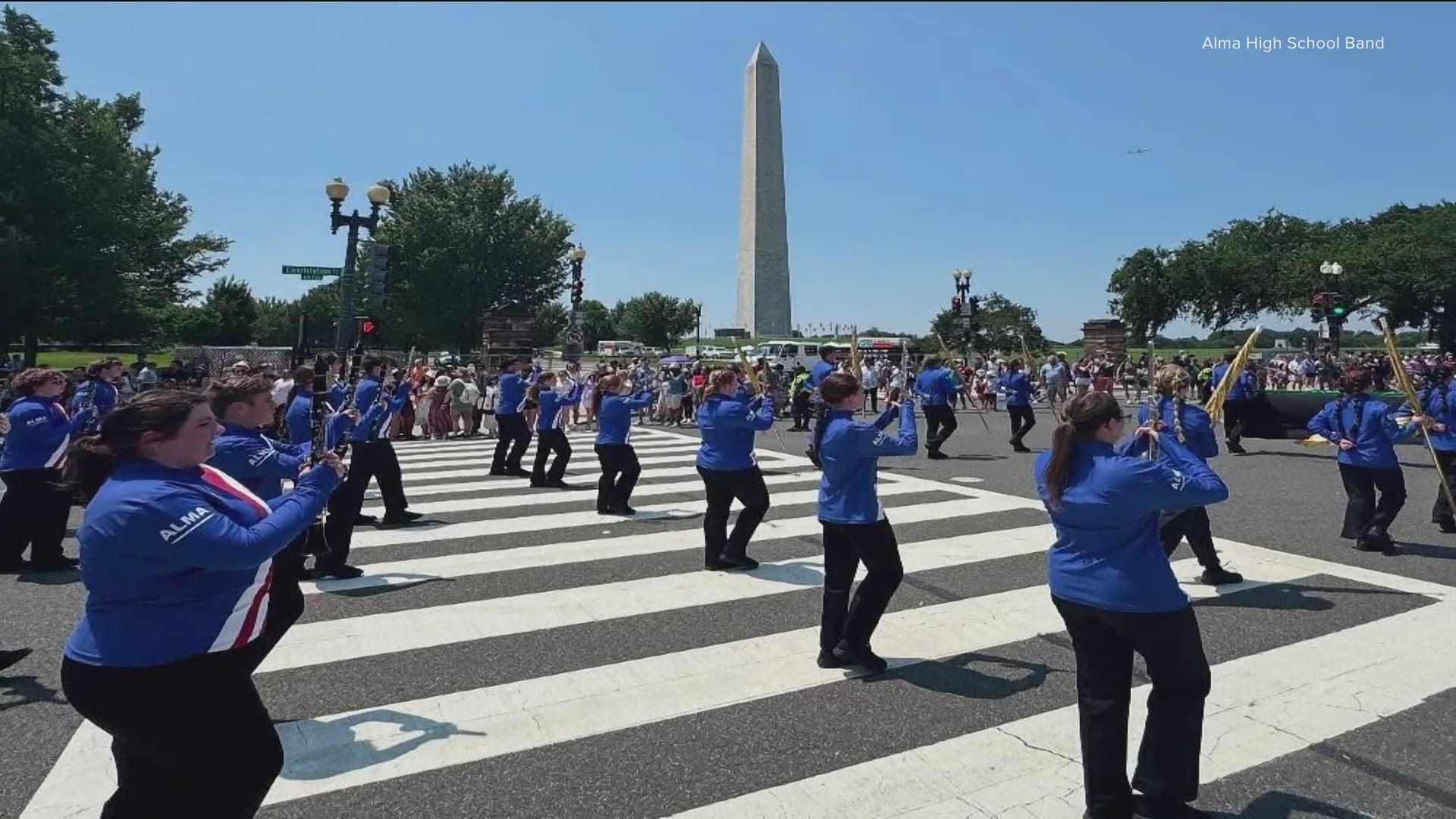 Alma band marches in July 4th parade in Washington DC | 5newsonline.com