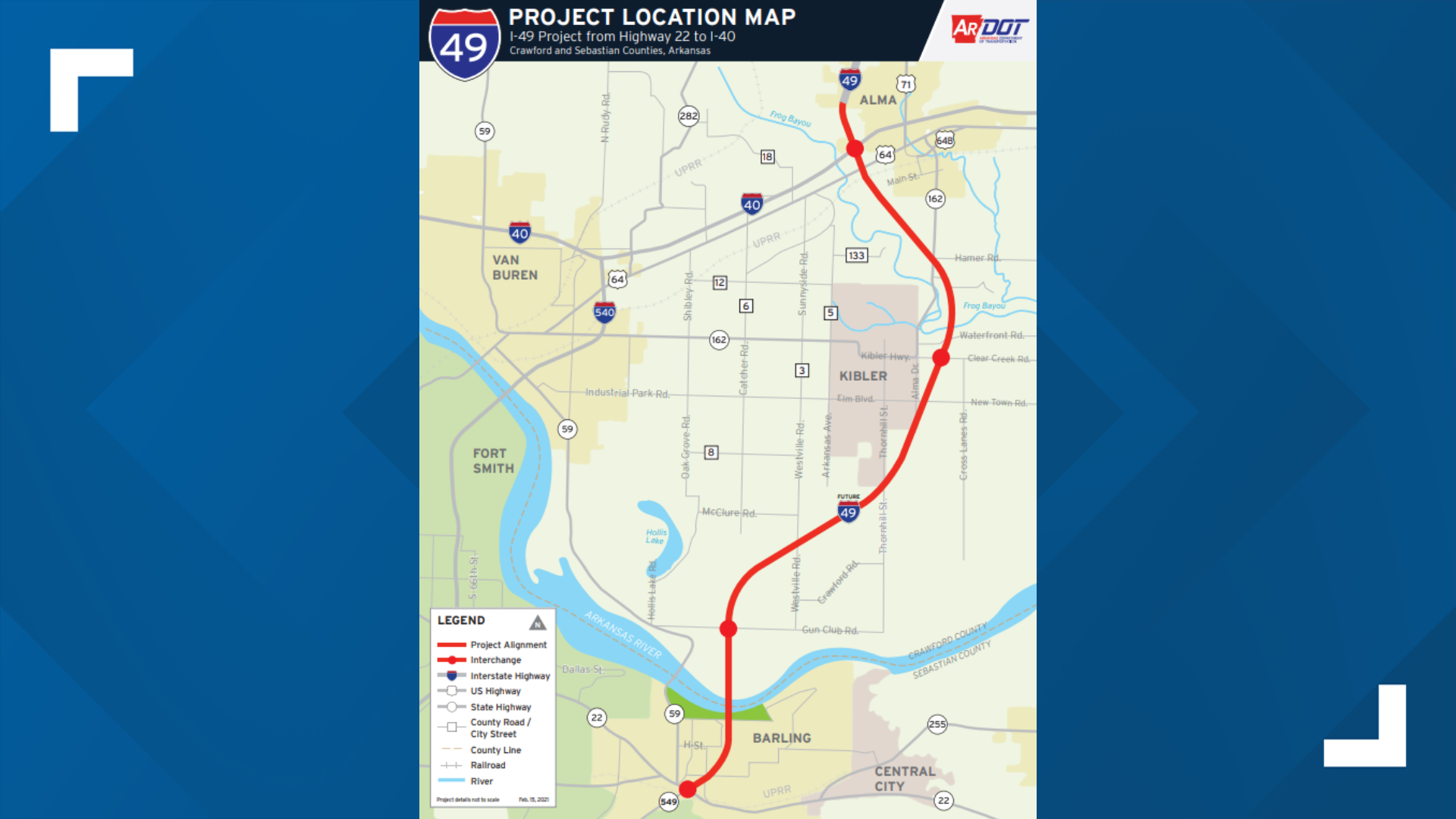 ARDOT reveals next phase of River Valley I-49 project | 5newsonline.com