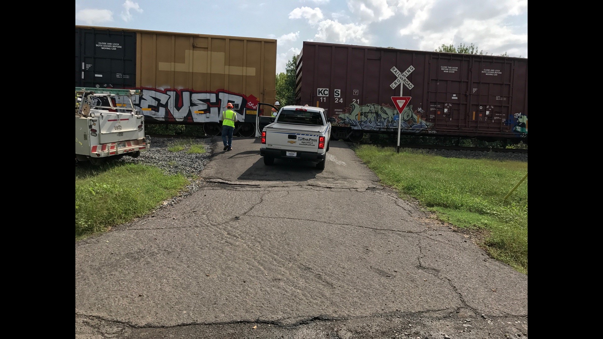 Poteau Police: Driver Uninjured After Train Clips Front Of Pickup Truck ...