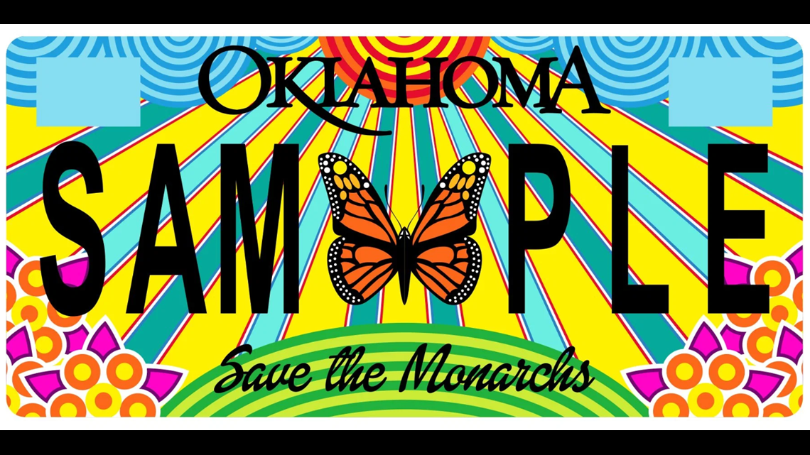 Oklahoma License Plate Design Competition Featuring Monarch Butterflies ...
