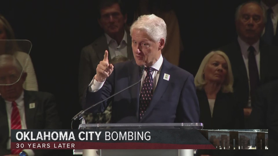 Former President Bill Clinton's full speech | Oklahoma City Bombing 30 ...