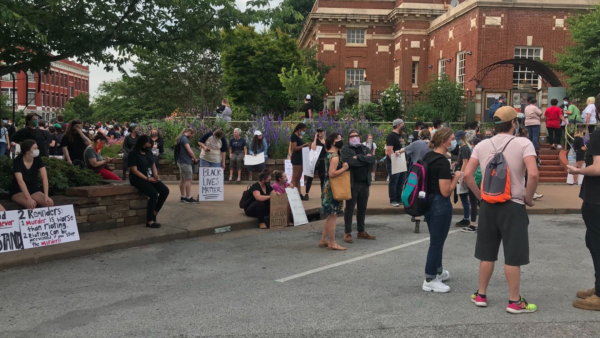 Locals gather at Fayetteville Square for peaceful protest | 5newsonline.com